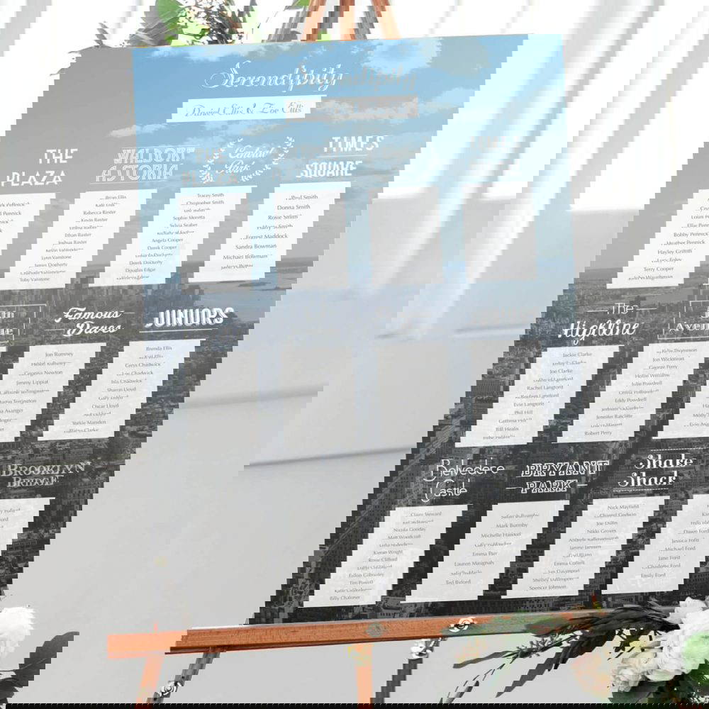 Modern Gold Table Plan - Designed by Rodo Creative in Manchester