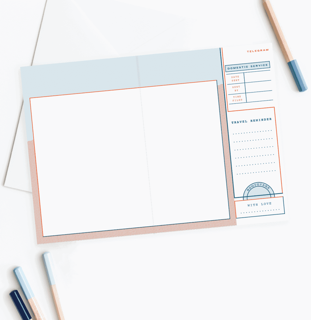 Travel Card - Greeting card designed by Rodo Creative in Manchester