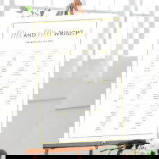 Modern Gold Table Plan - Designed by Rodo Creative in Manchester