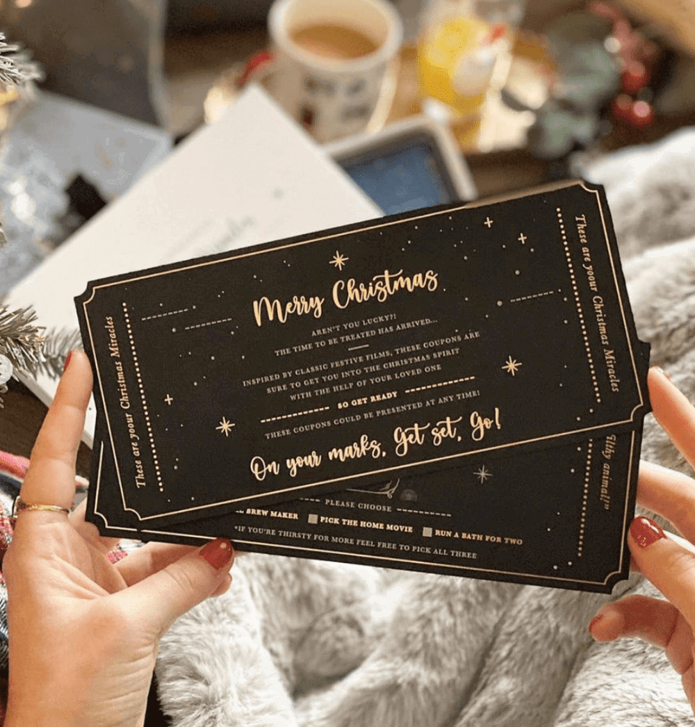 Your little box of Christmas Miracle Coupons - Designed by Rodo Creative
