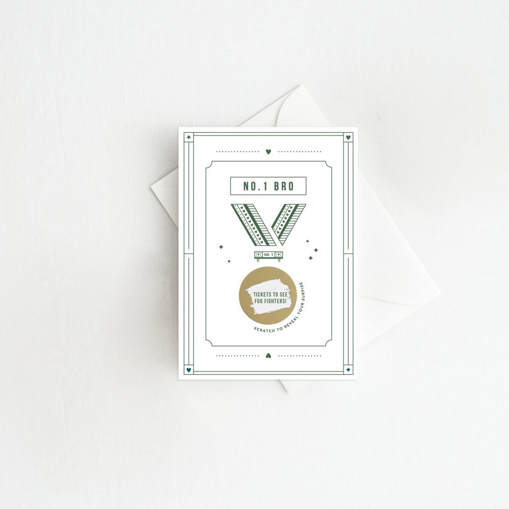 Scratch Card personalised tickets to reveal a surprise gift!
