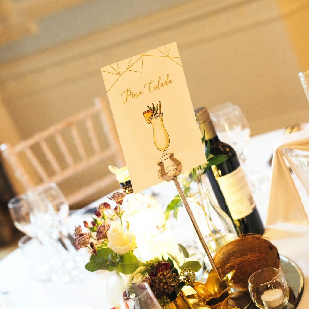 Cocktail Table Names - Unique table names by Rodo Creative