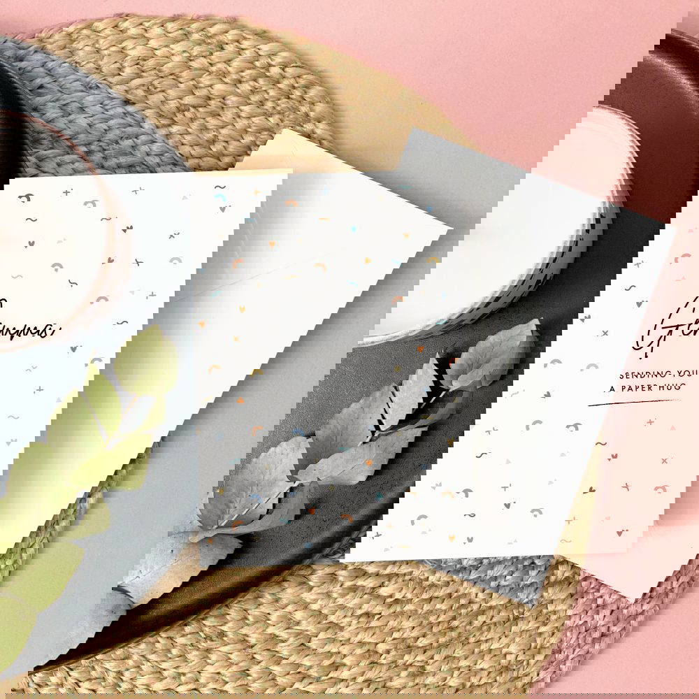 Personalised Paper Hug Card - a Special Card for those you miss the most