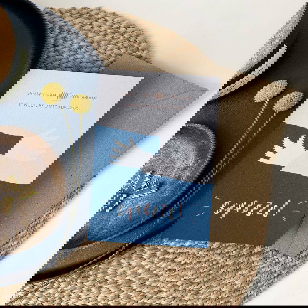 Squeeze Hug Card - A beautiful paper hug card designed in Manchester.