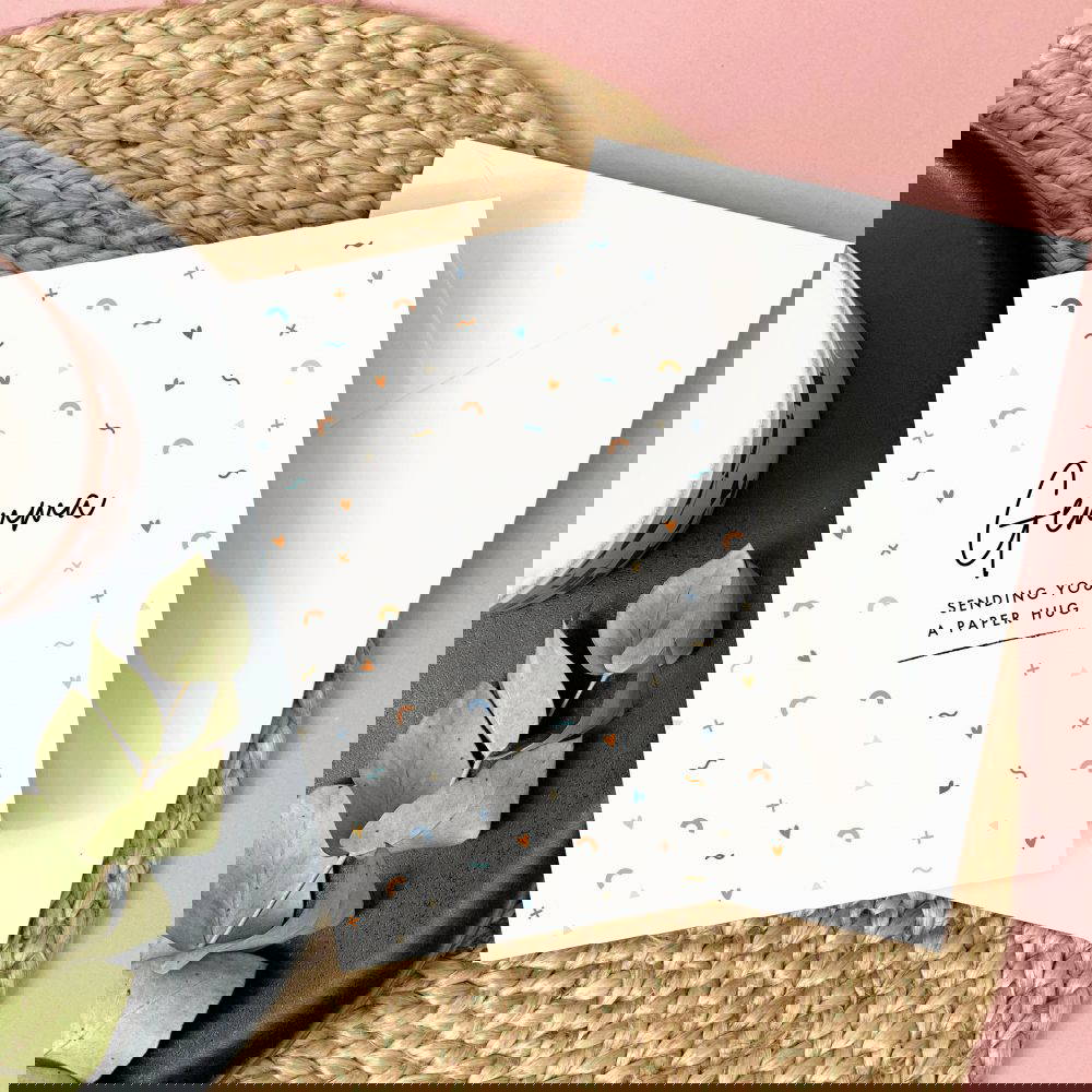 Personalised Paper Hug Card - a Special Card for those you miss the most