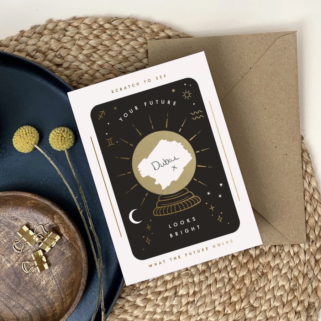 Your Future Looks Bright Scratch Card - Designed by Rodo Creative