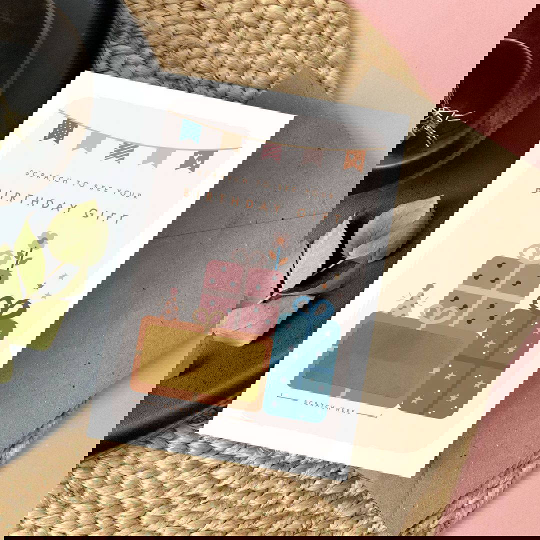 Birthday Gift Surprise Scratch Card - Designed by Rodo Creative