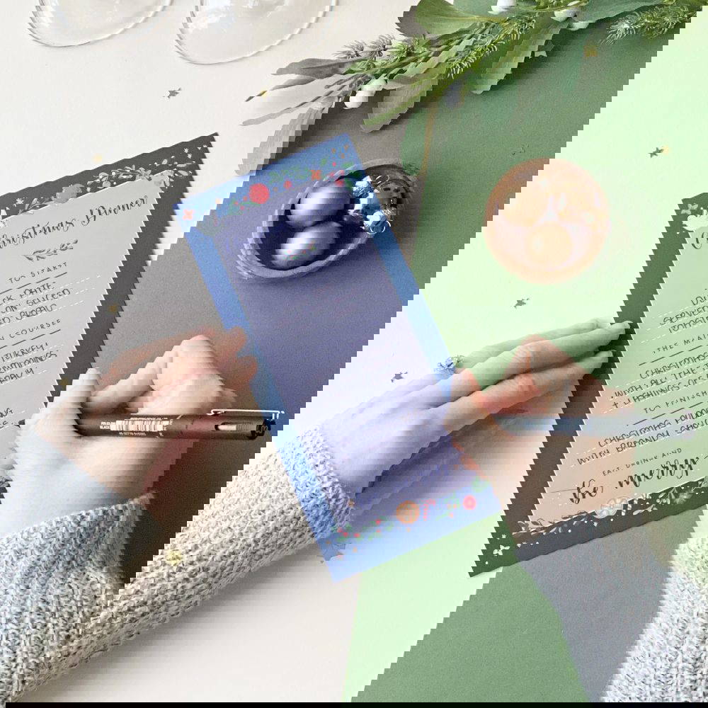 Illustrated Christmas Menu - Designed by Rodo Creative