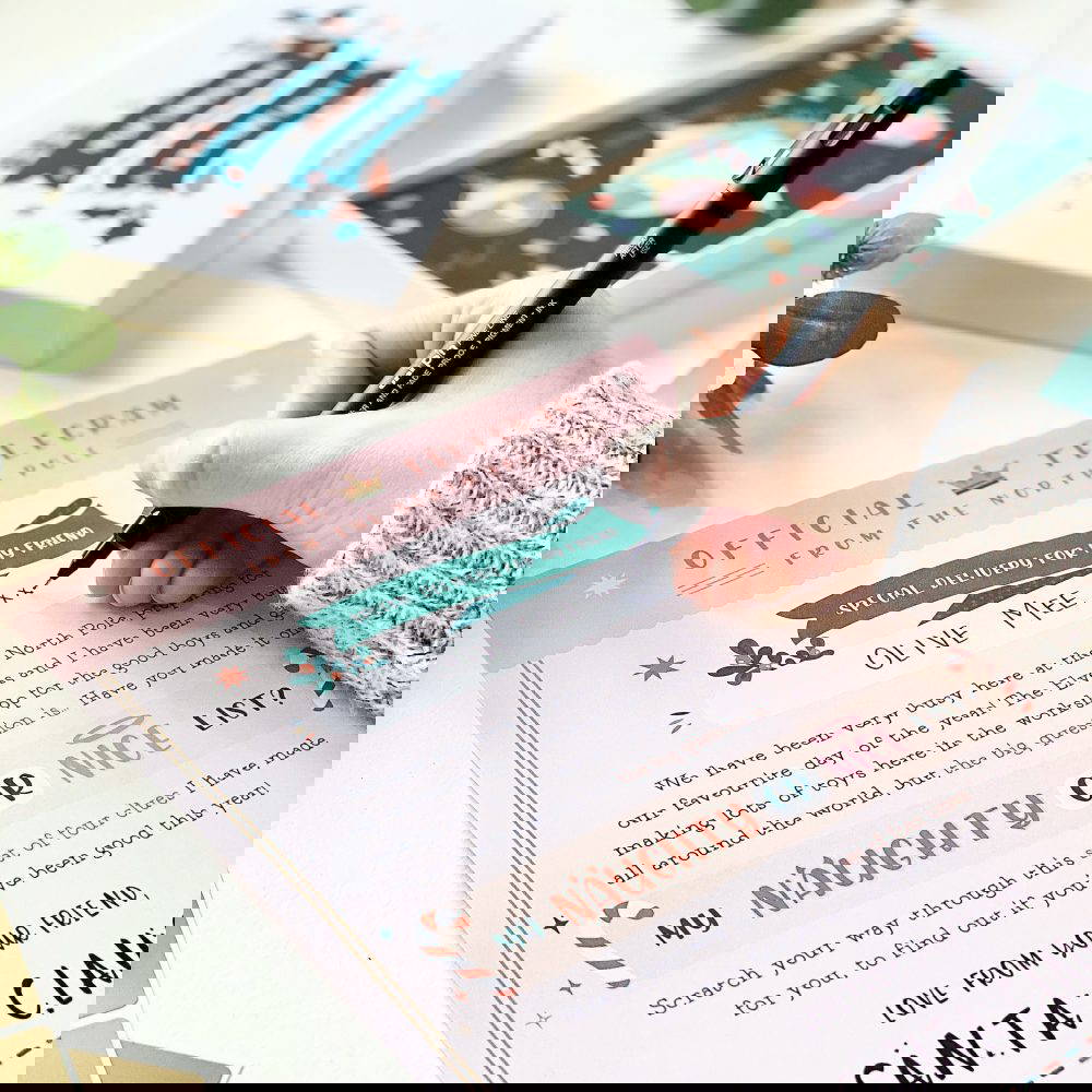 Christmas Scratch Treasure Hunt With Letter From Santa