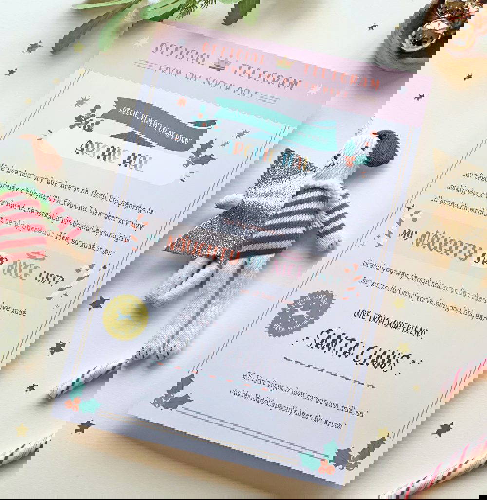 Christmas Scratch Treasure Hunt With Letter From Santa