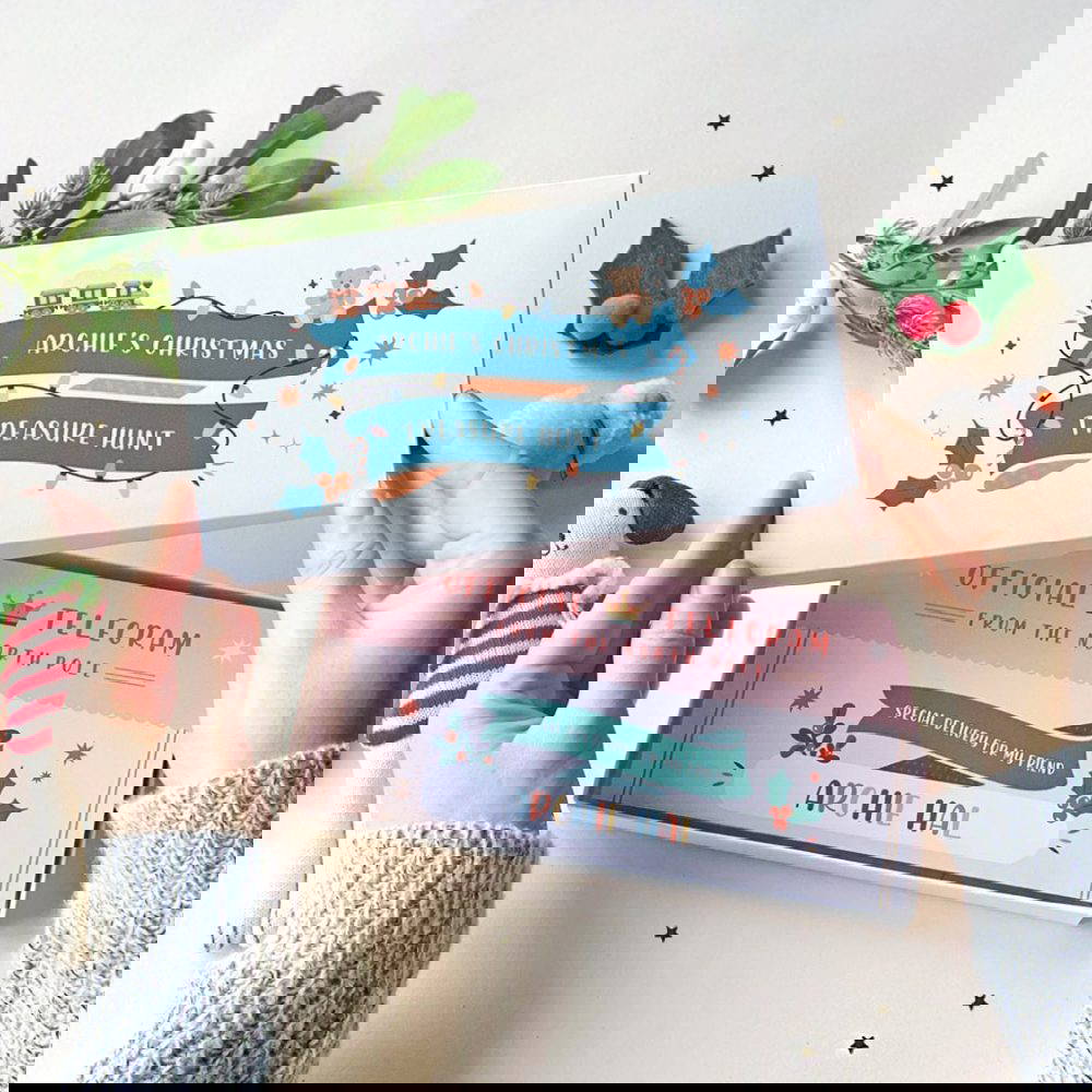 Christmas Scratch Treasure Hunt With Letter From Santa