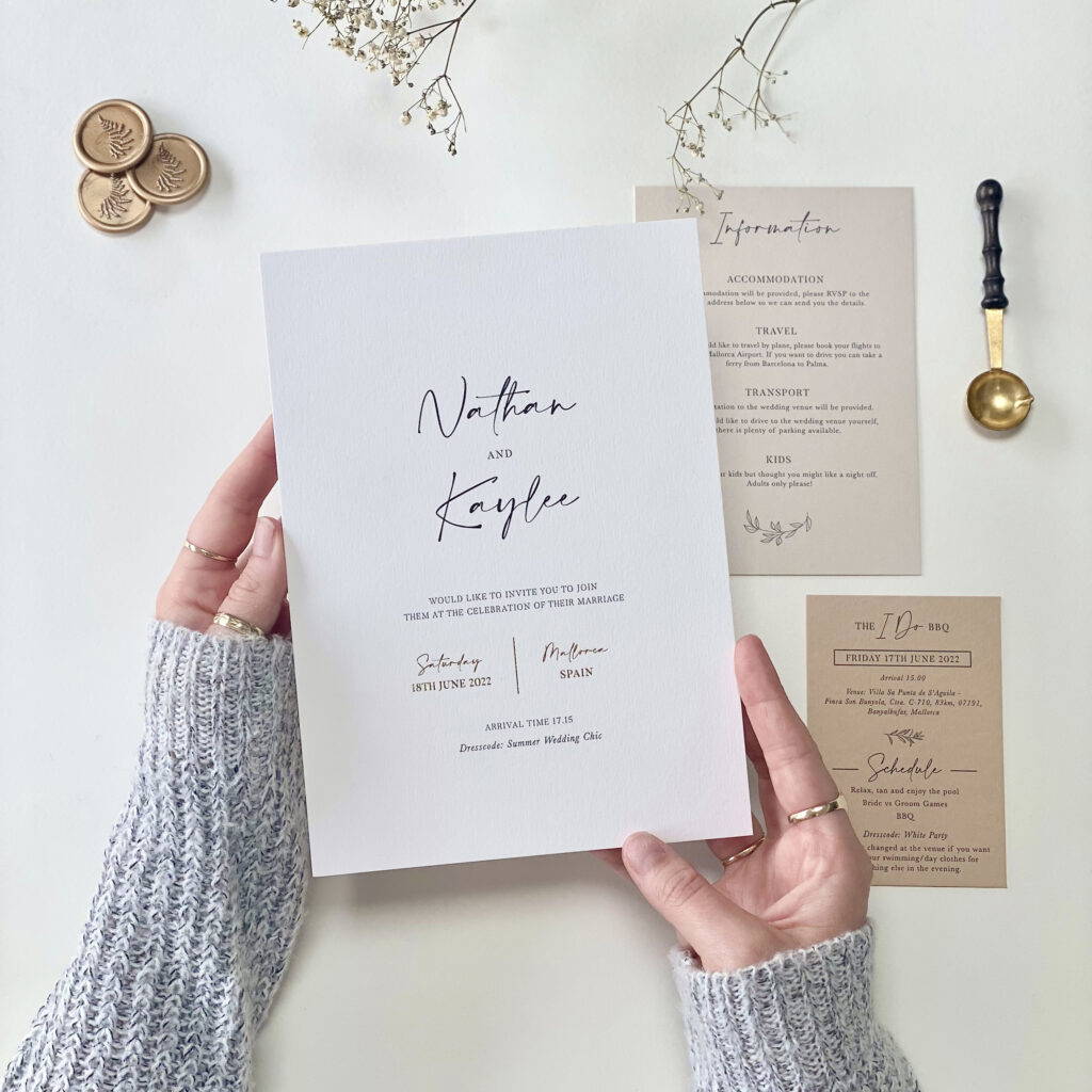 Luxury Ultra Thick Wedding Invite - Designed by Rodo Creative